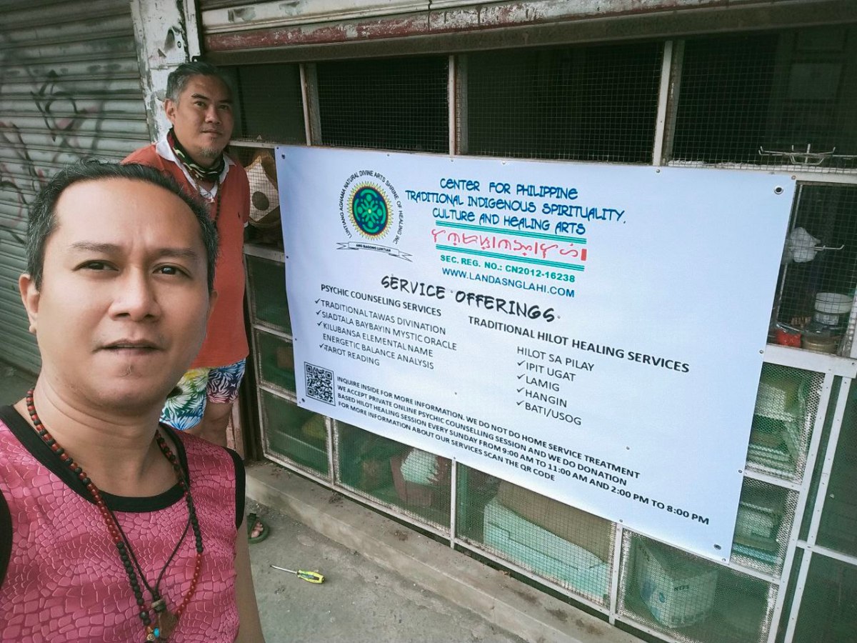 Changing our Signage of the Shrine | Dambana ng Luntiang Aghama